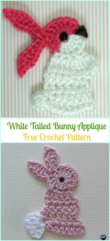 20 Crochet Bunny Applique Free Patterns (With Instructions) For 2022 20 Crochet Bunny Applique Free Patterns (With Instructions) For 2022